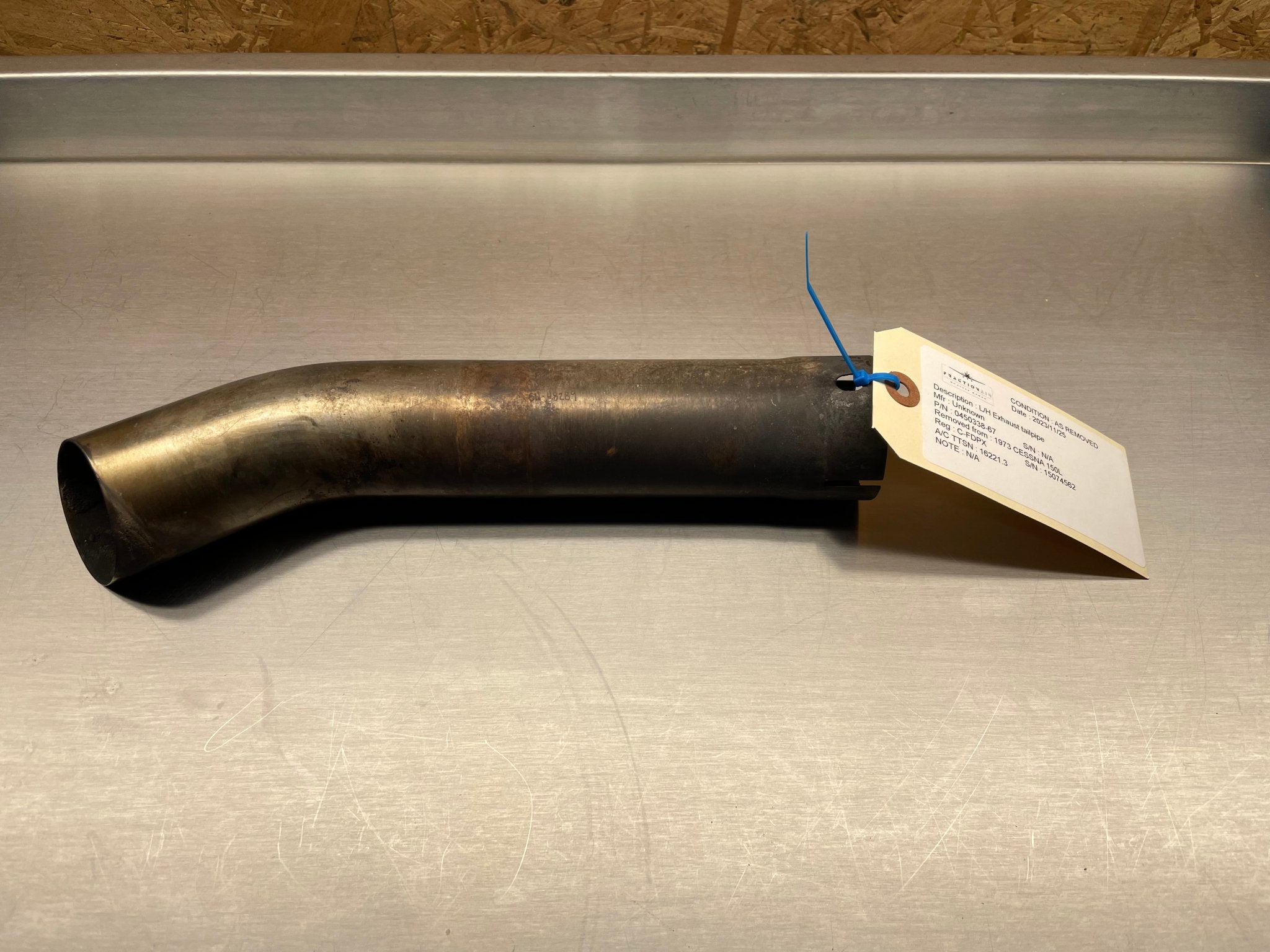0450338-67 Cessna Left exhaust tailpipe - FractionAIR Parts