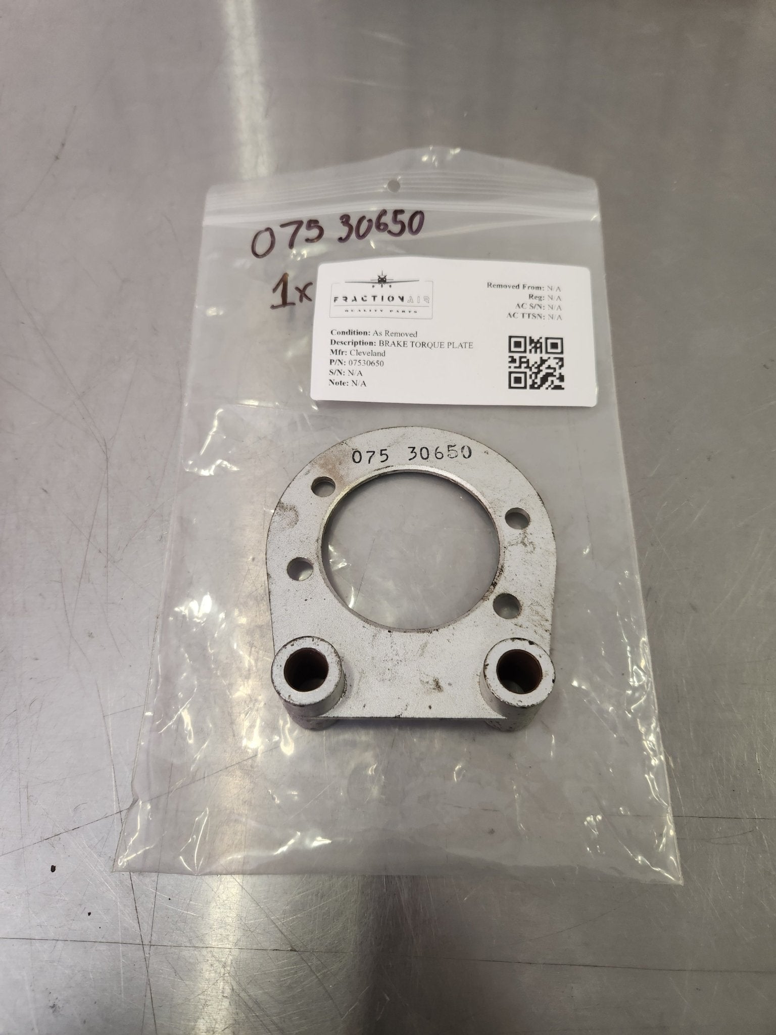 BRAKE TORQUE PLATE 07530650 - FractionAIR Parts