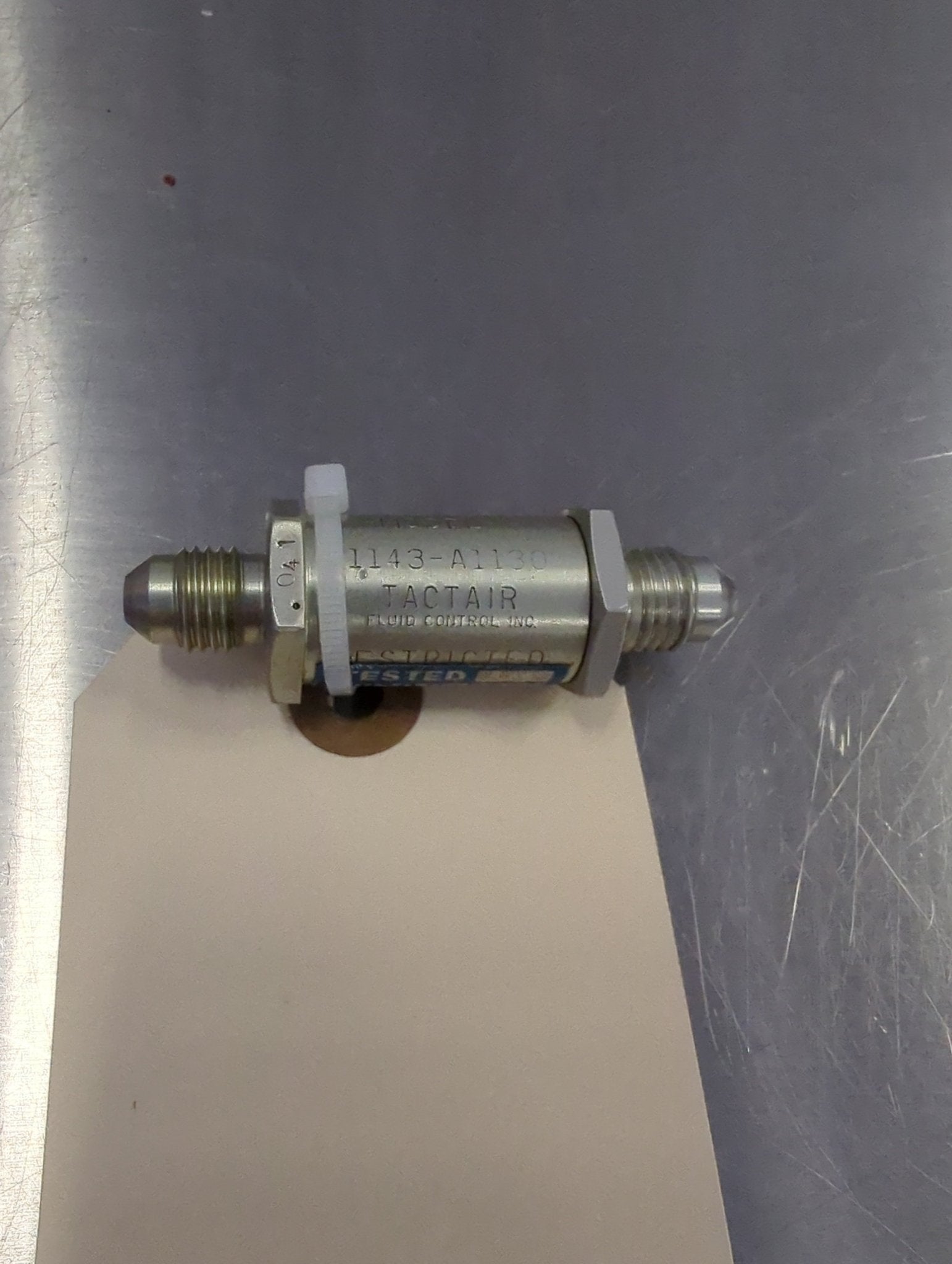 1143-A1130 Tactair Restrictor Valve - FractionAIR Parts