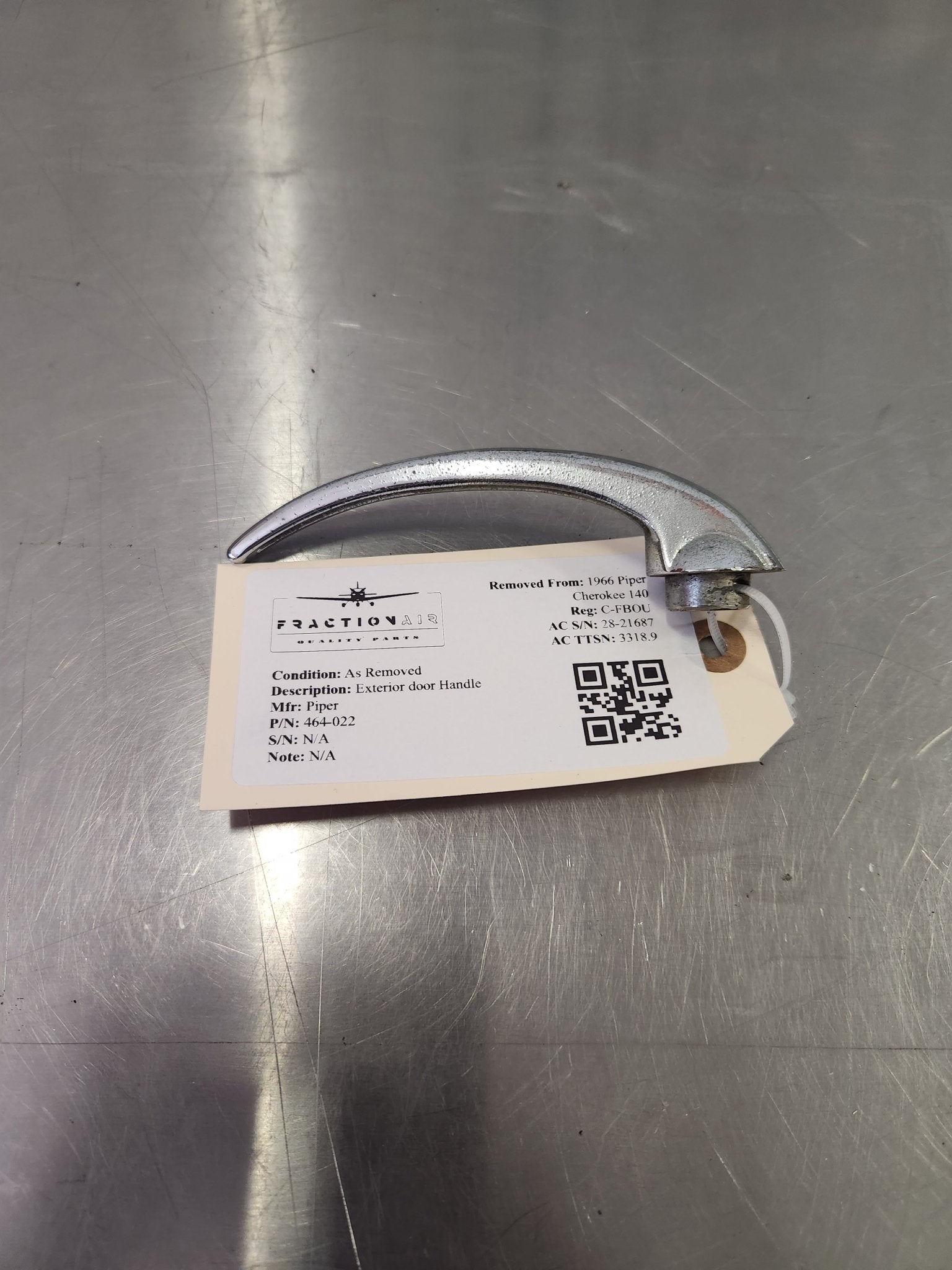 86062-56 Piper Tube Axle - Nose Wheel w/Spacers Assy - FractionAIR Parts