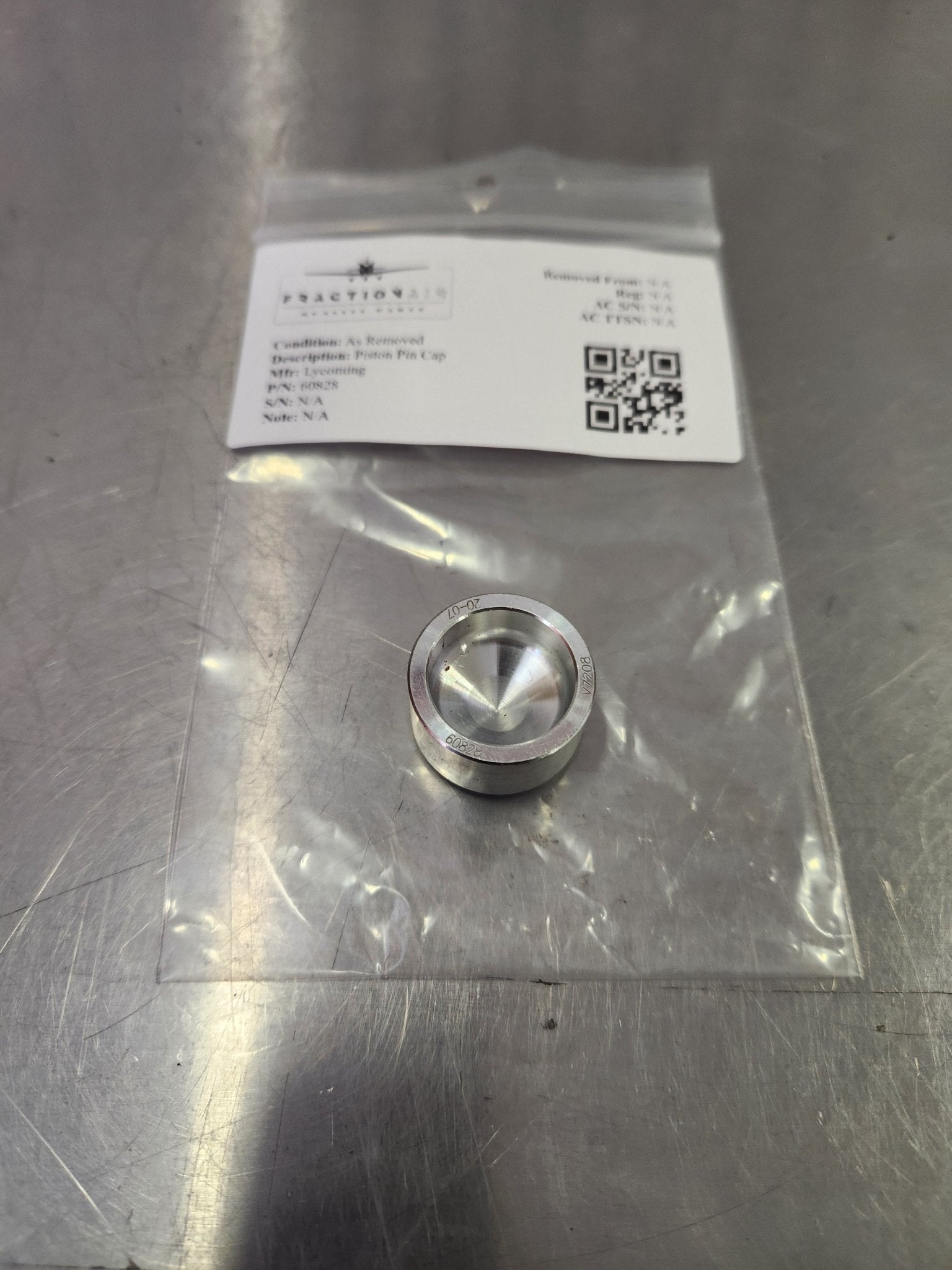 60828 Lycoming Piston Pin Cap - FractionAIR Parts