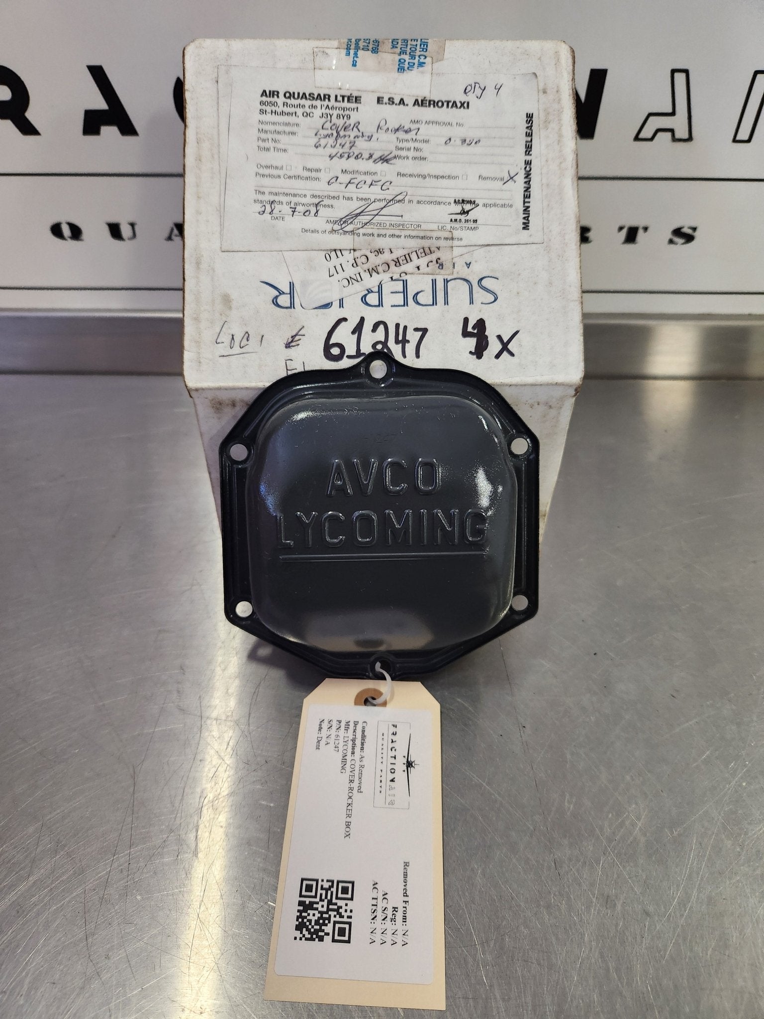 61247 LYCOMING COVER-ROCKER BOX - FractionAIR Parts