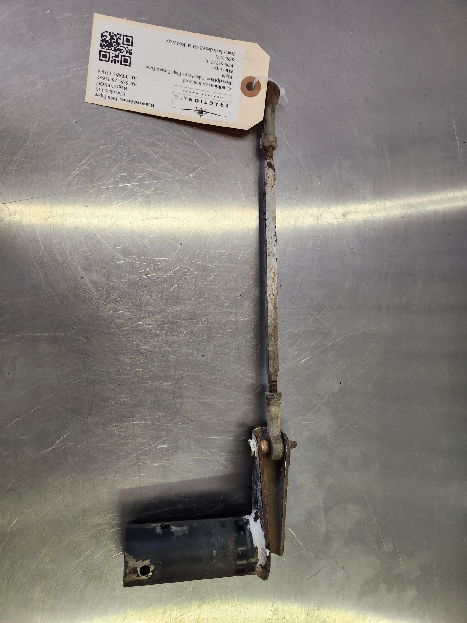 62727-01 Piper Tube Assy - Flap Torque Tube Right 62764-00 ...