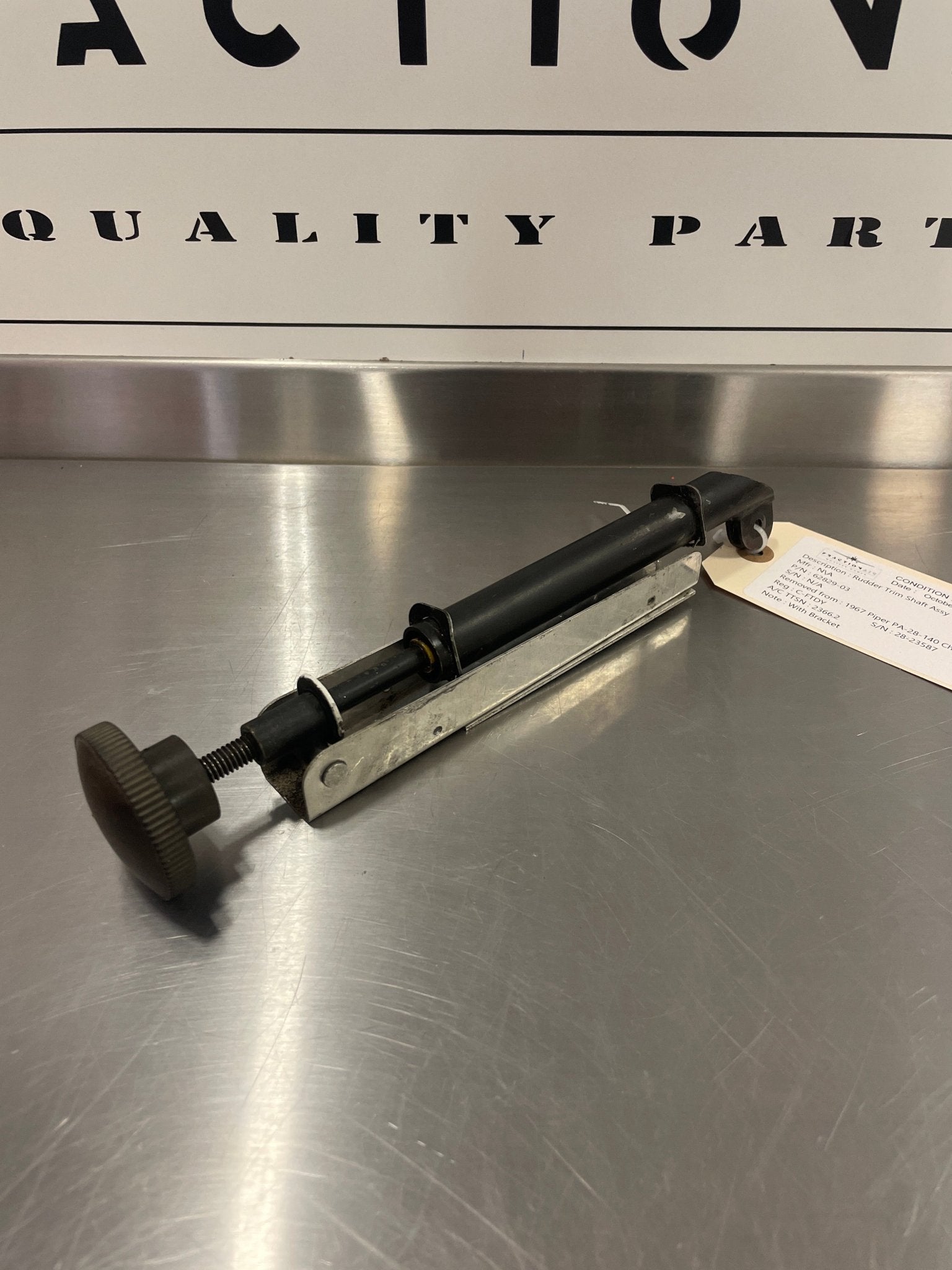 62829-003 Piper PA28-140 Rudder Trim Shaft Assy - FractionAIR Parts