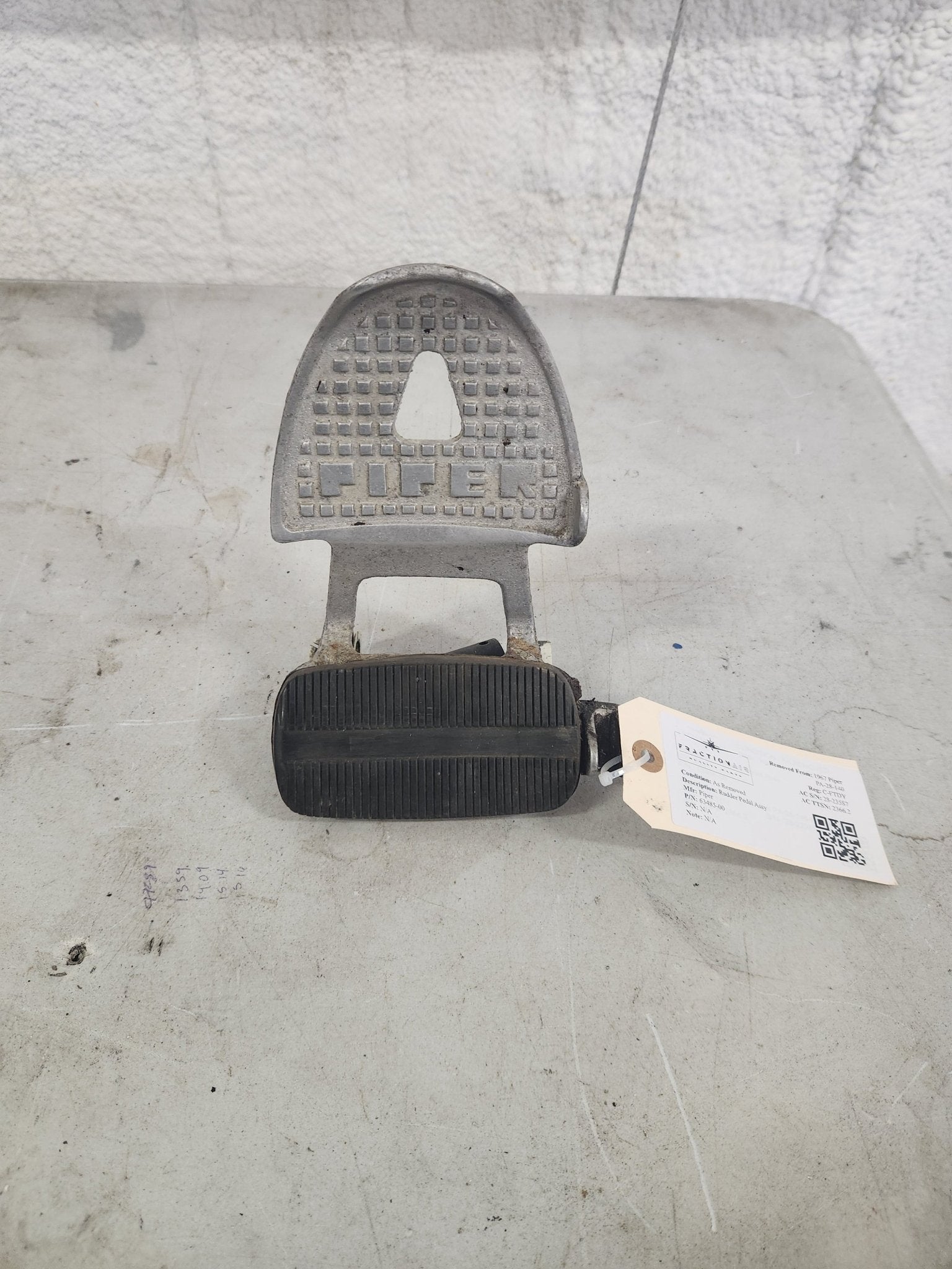 63485-00 Piper Rudder Pedal Assy - FractionAIR Parts