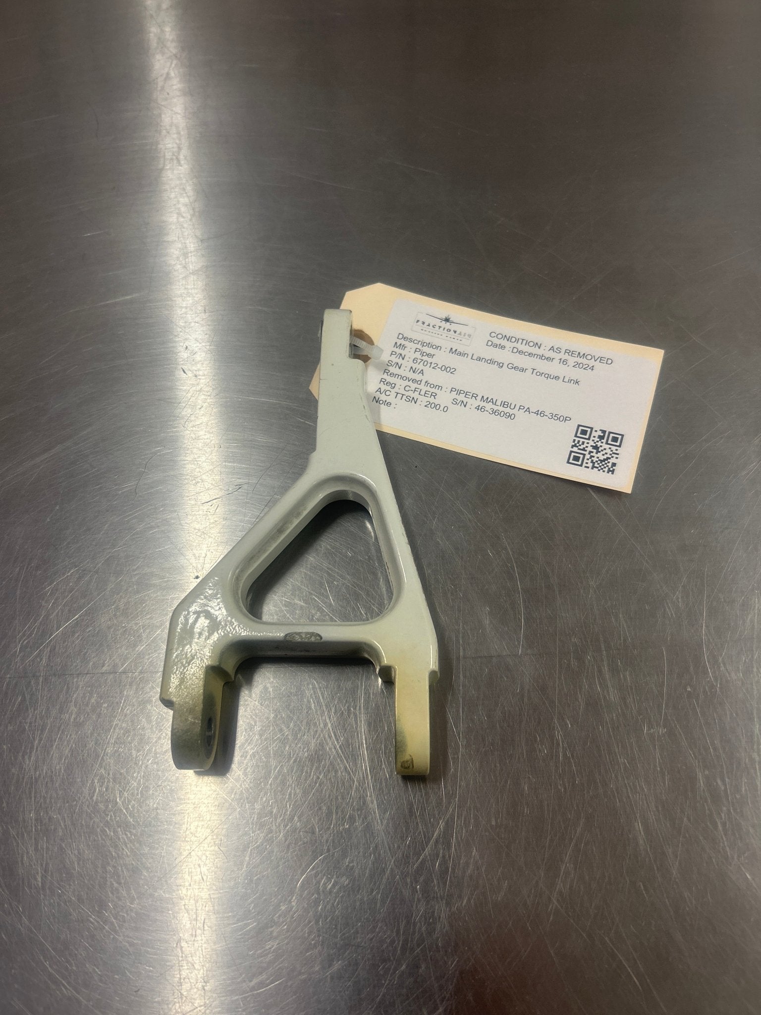 67012-002 Main Landing Gear Torque Link - FractionAIR Parts