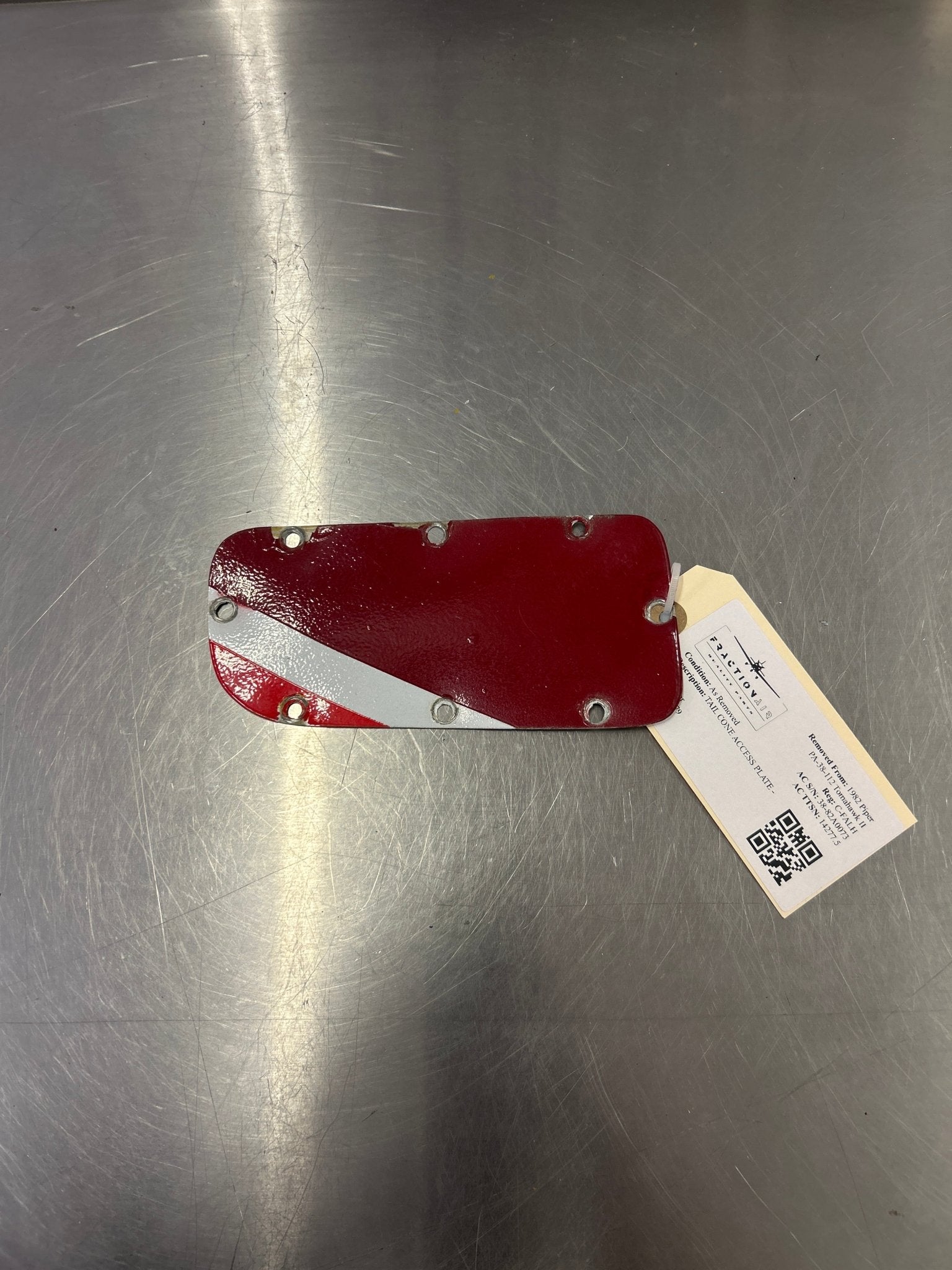 77632-03 Piper COVER - Fin spar access - FractionAIR Parts