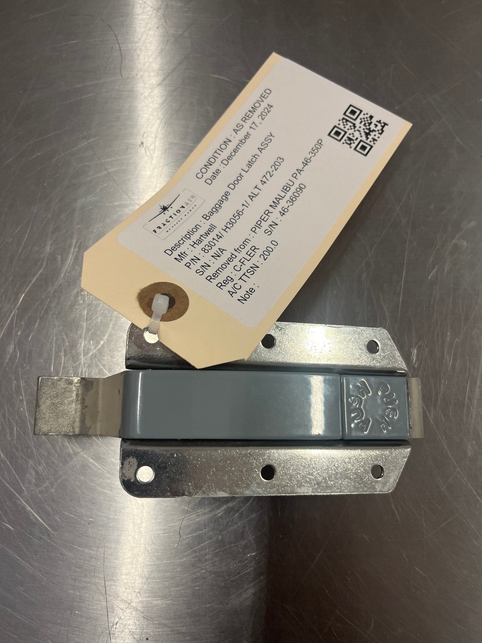 83014/ H3056-1 Baggage Door Latch ASSY ALT 472-203 - FractionAIR Parts ...