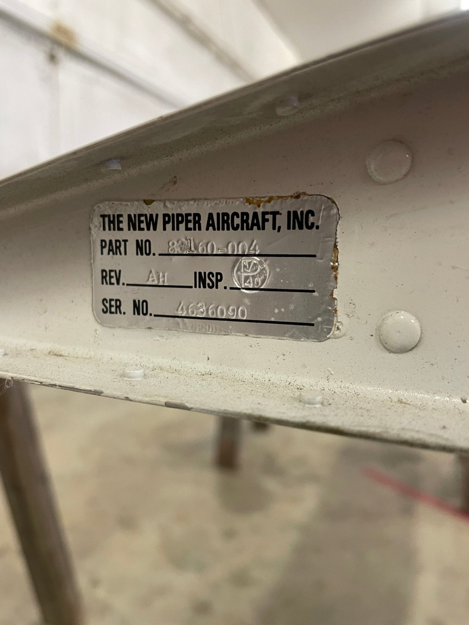 83160-004 PIPER MALIBU PA-46-350P L/H Aileron Assy - FractionAIR Parts