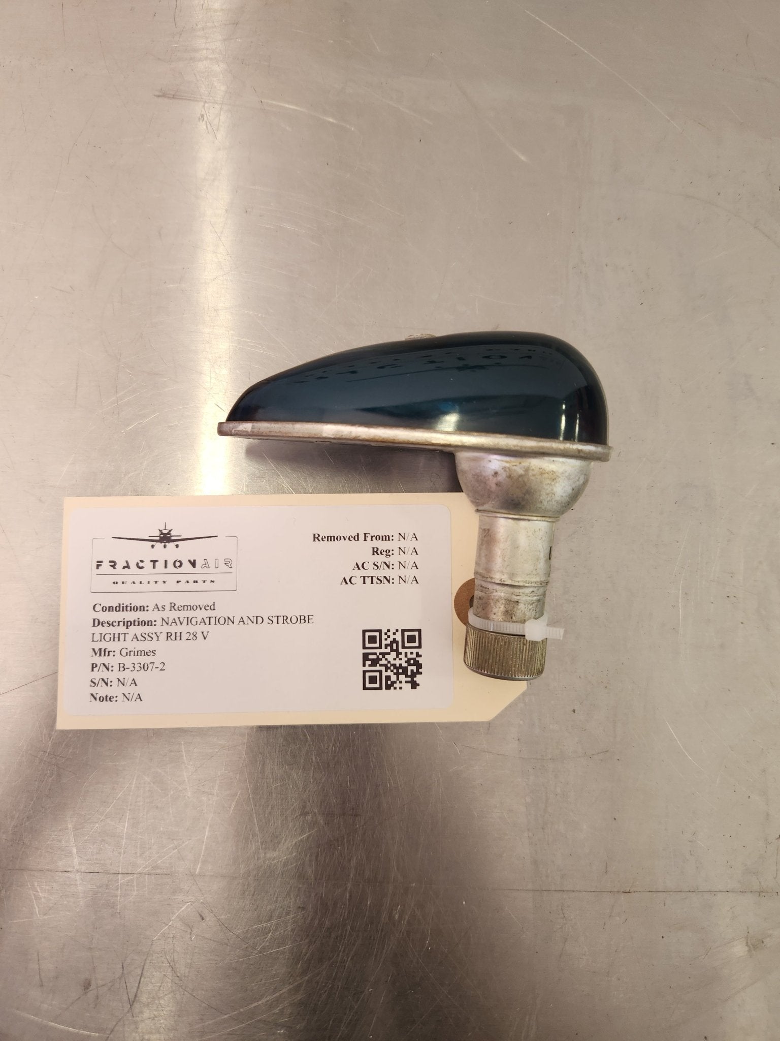 B-3307-2 Grimes NAVIGATION AND STROBE LIGHT ASSY RH 28 V - FractionAIR ...
