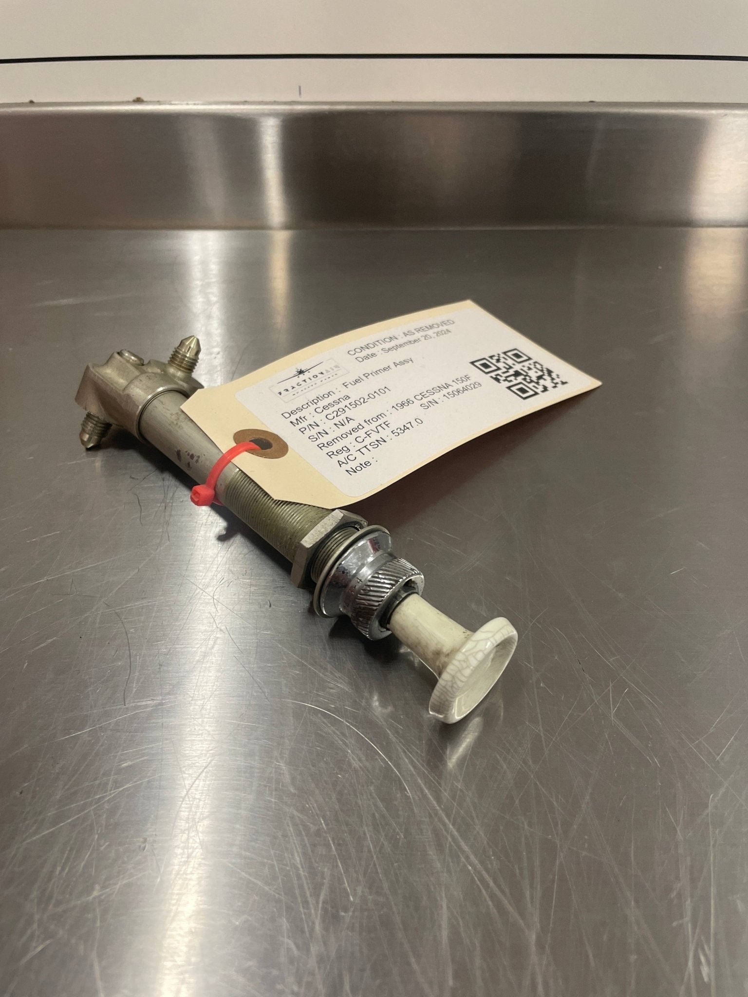C291502-0101 Cessna Fuel Primer Assy - FractionAIR Parts